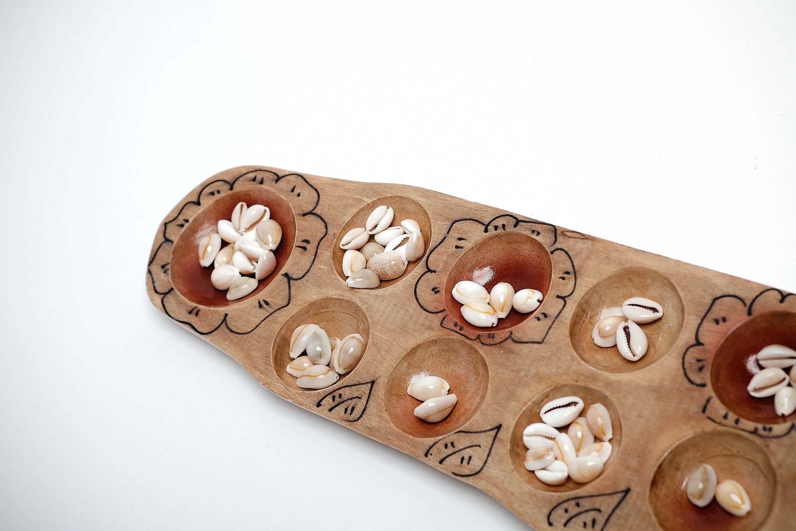 Premium Large Sungka Game With Shells | Etsy