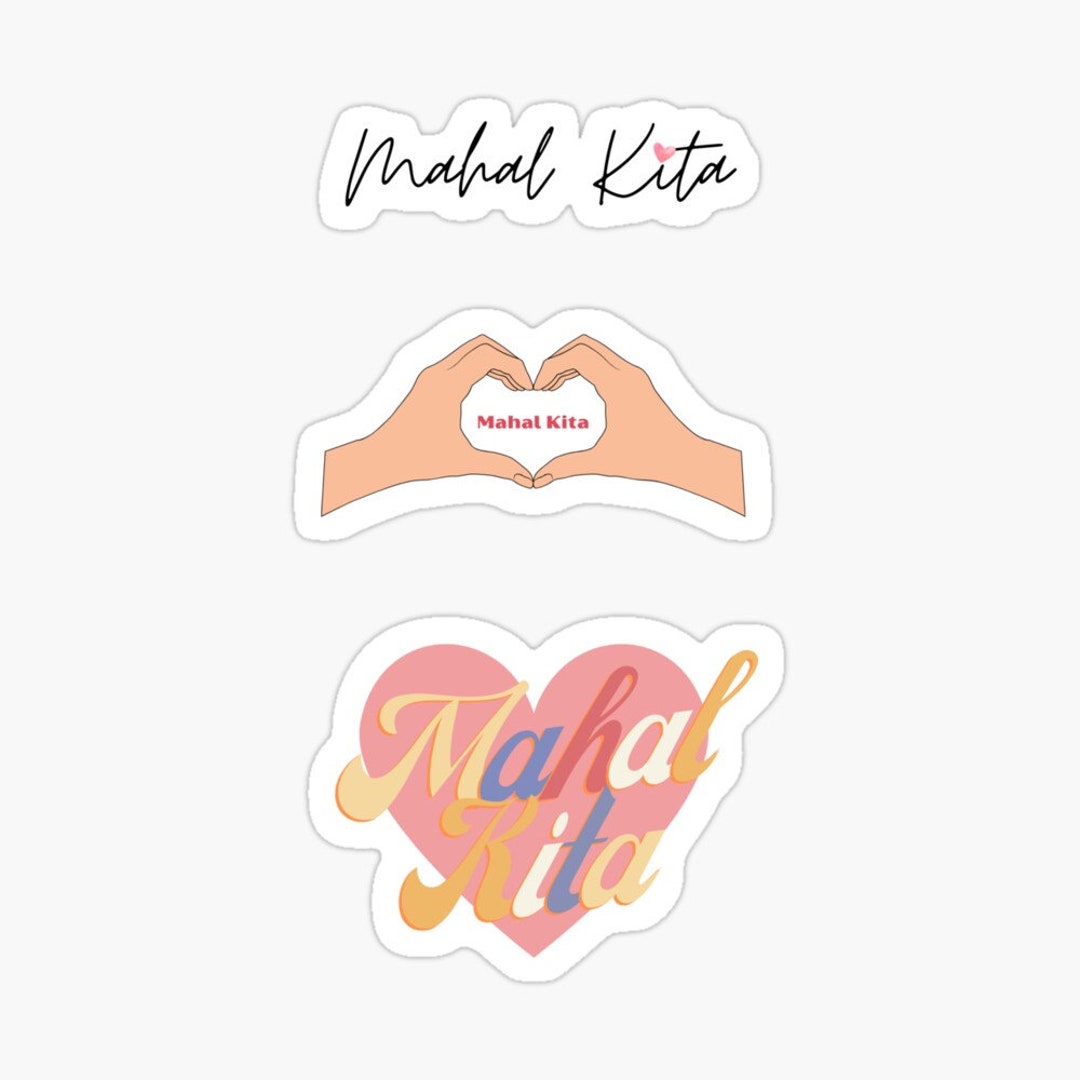 Mahal Kita Sticker Pack (3 Stickers) - Etsy