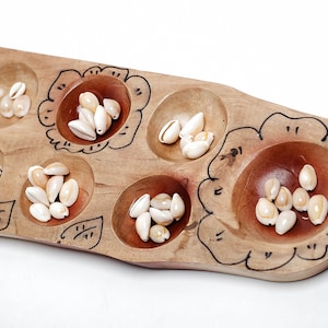 Premium Large Sungka Game With Shells - Etsy
