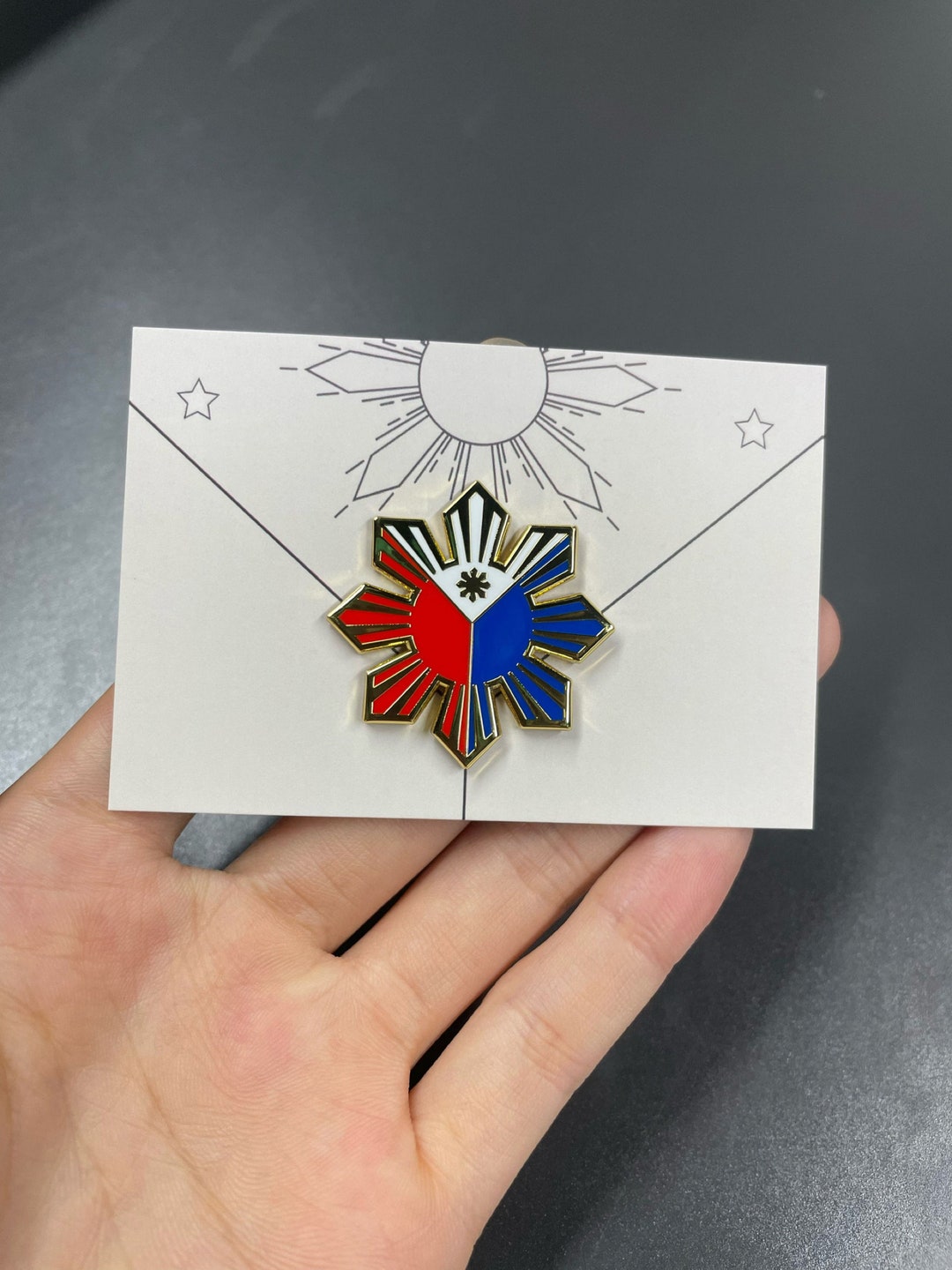 Philippine Sun Flag Enamel Pin - Etsy