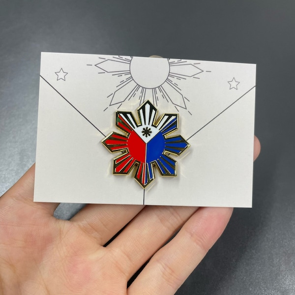 Filipino Flag Pin - Etsy