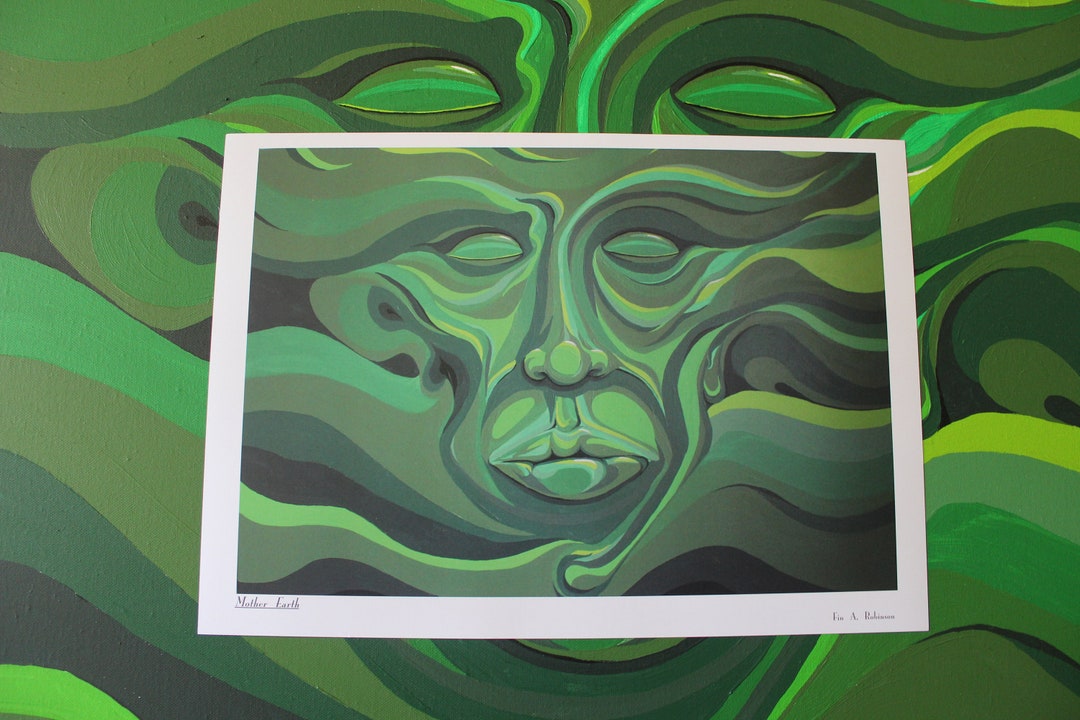 Mother Earth Fin Robinson Original Art Print A3 - Etsy