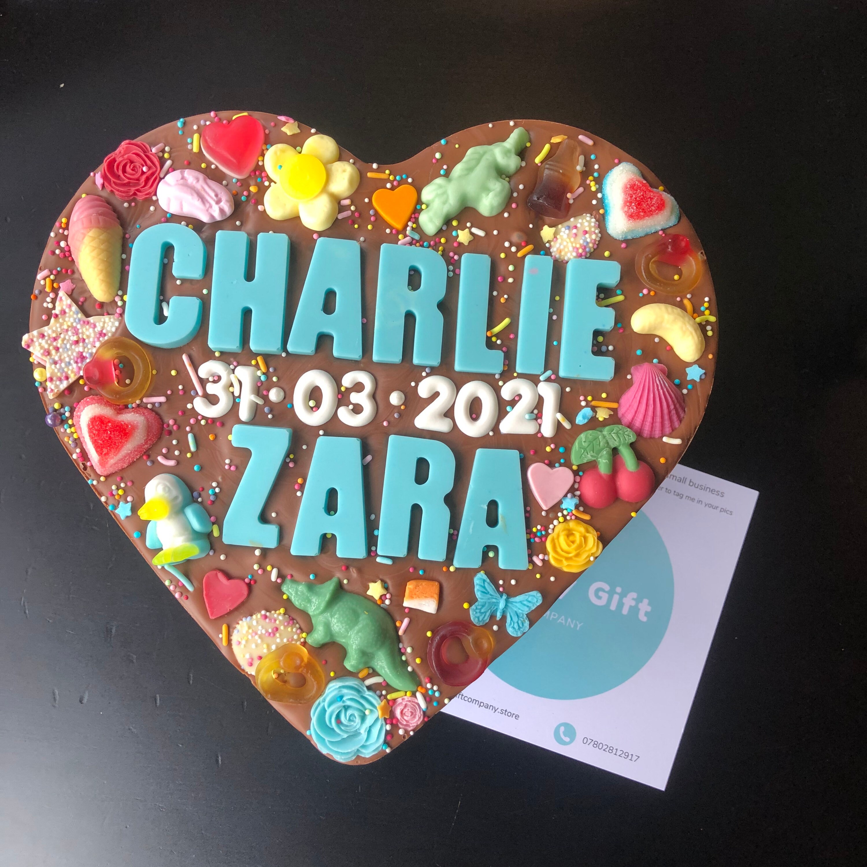 Engagement Chocolate and Sweet Slab - Etsy