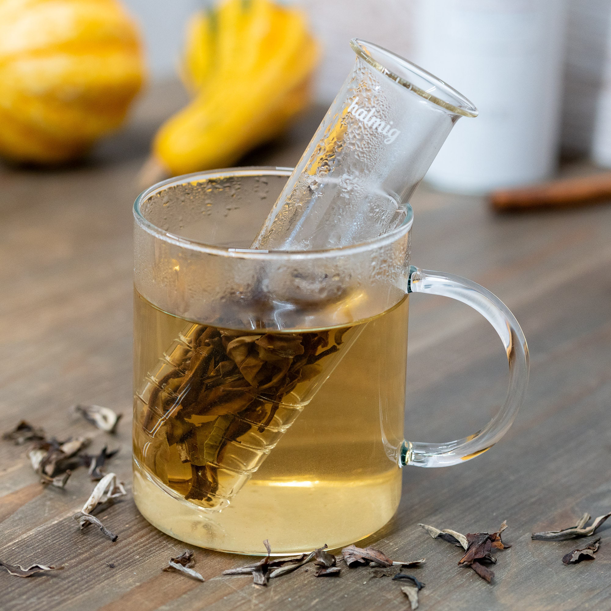 Teesieb aus Glas, Für losen Tee, Wiederverwendbarer Teefilter ...