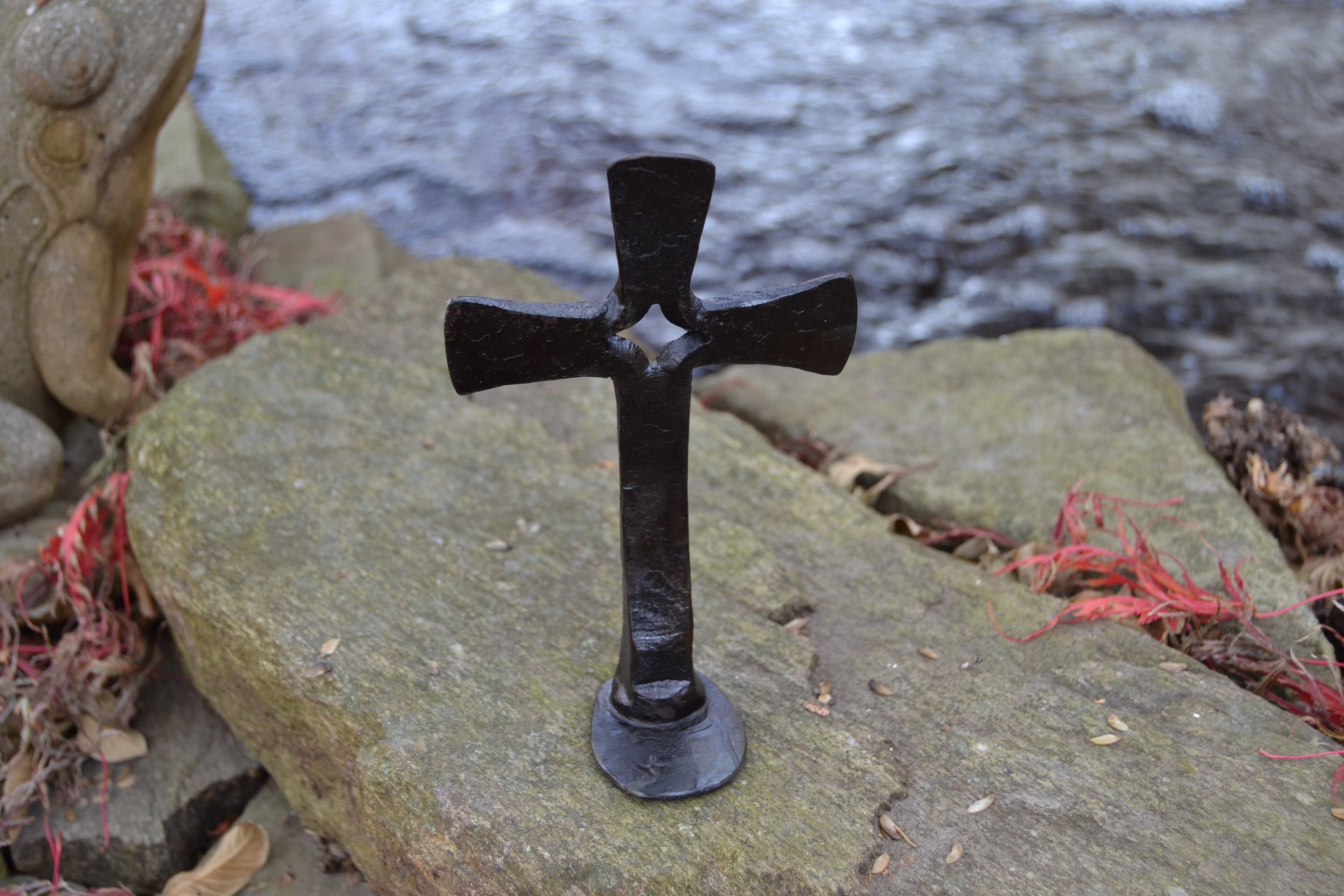 Hand Forged Railroad Spike Cross - Etsy