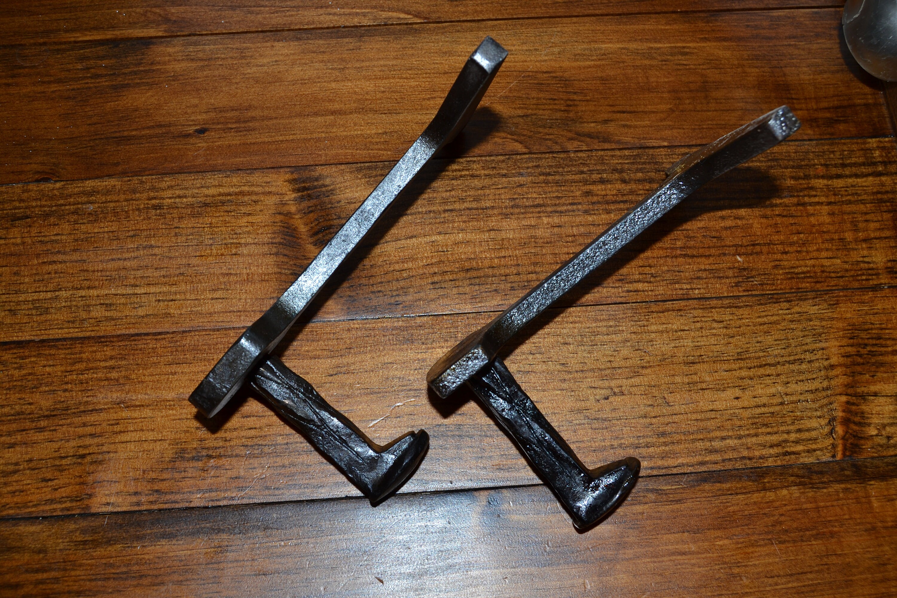 Hand Forged Railroad Spike Hooks - Etsy