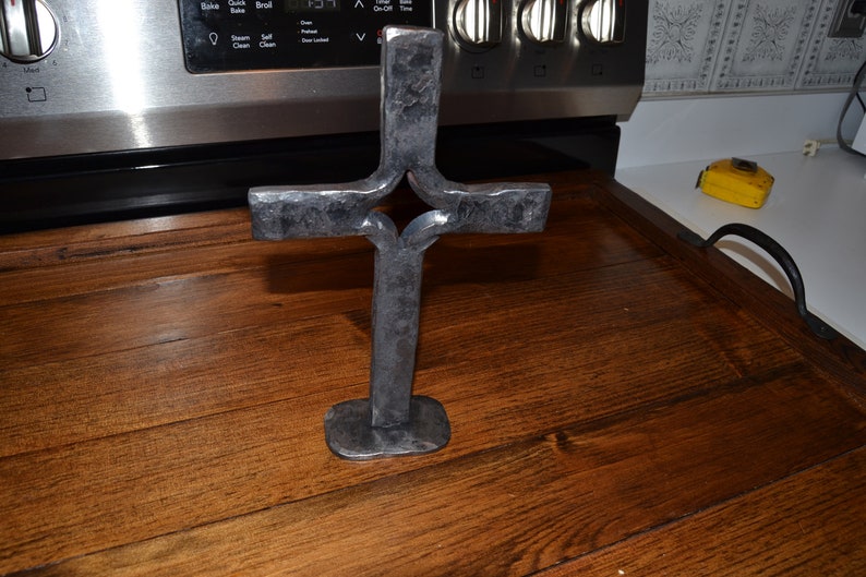 Large Hand Forged Split Cross - Etsy