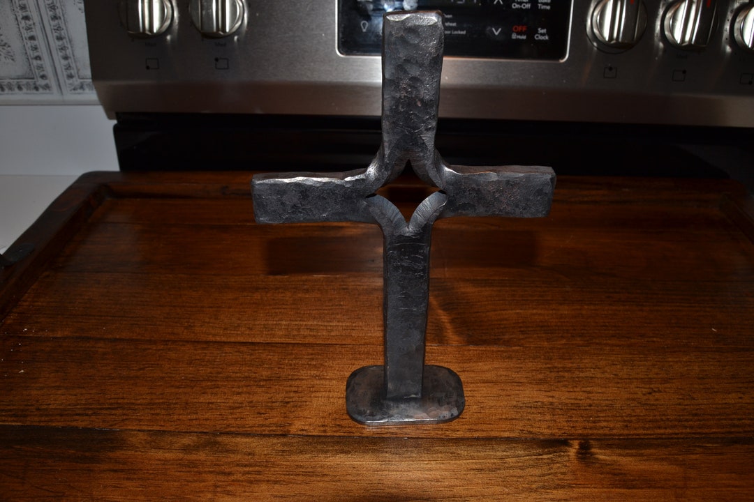 Large Hand Forged Split Cross - Etsy