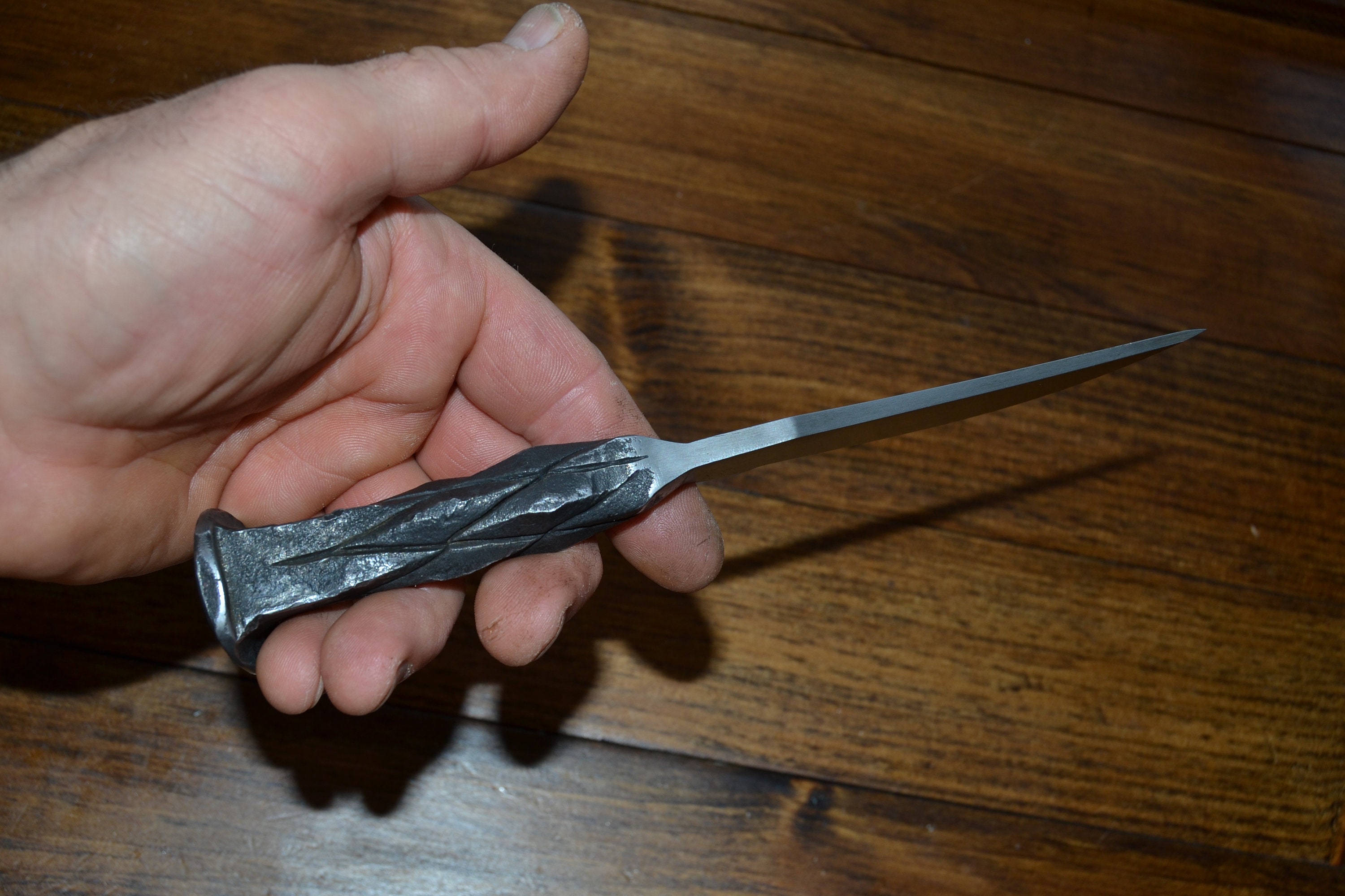 Hand Forged Railroad Spike Knife - Etsy
