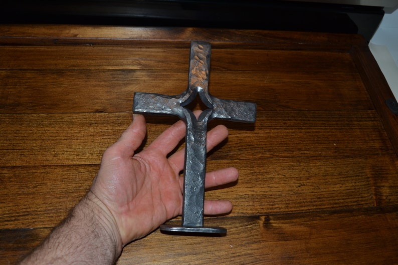 Large Hand Forged Split Cross - Etsy