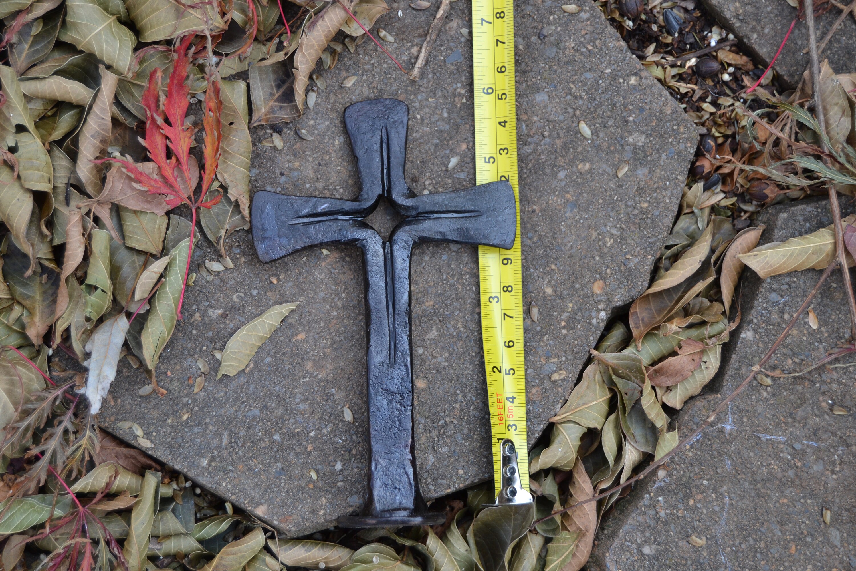 Hand Forged Railroad Spike Cross - Etsy
