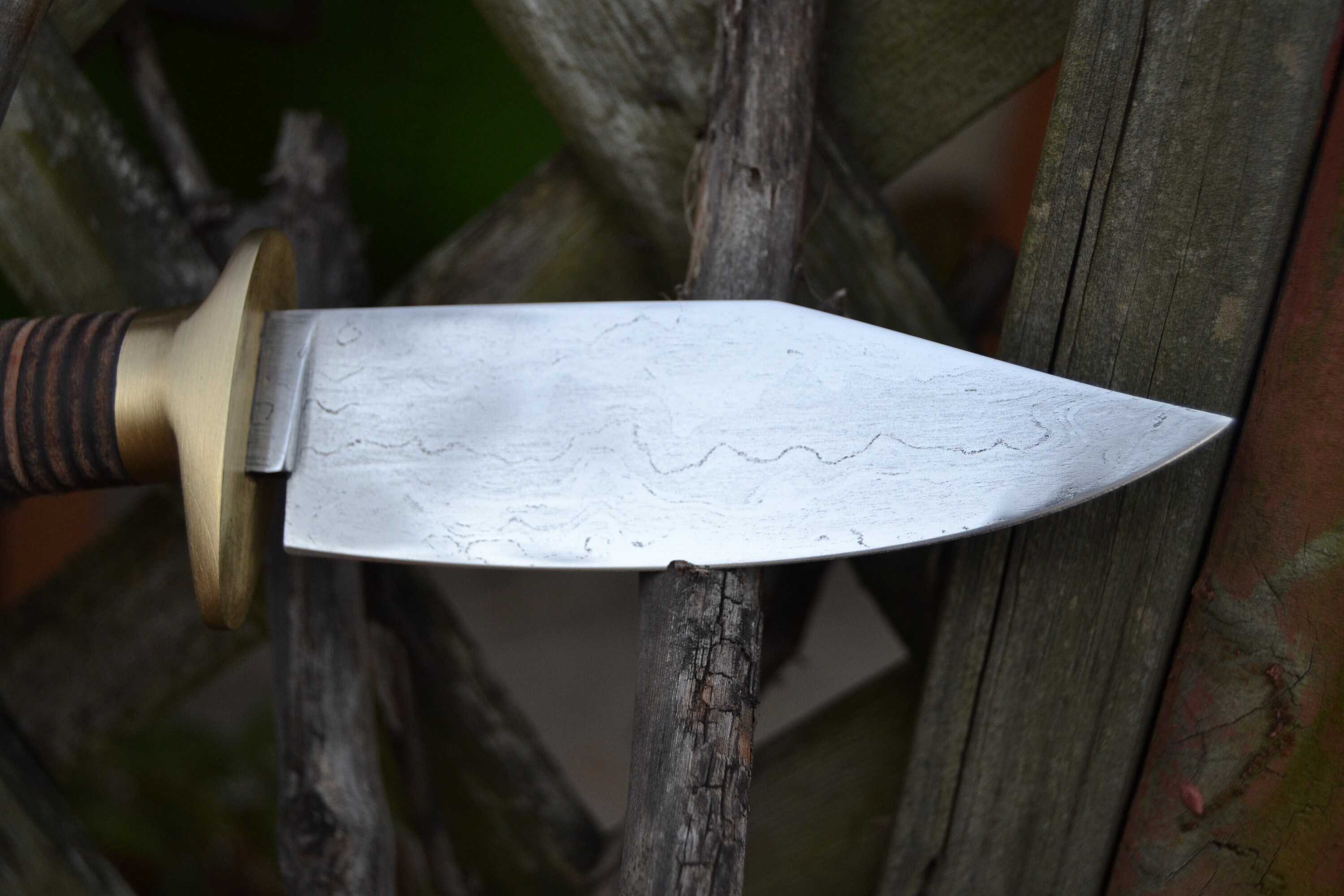 Hand Forged "damascus" Knife - Etsy
