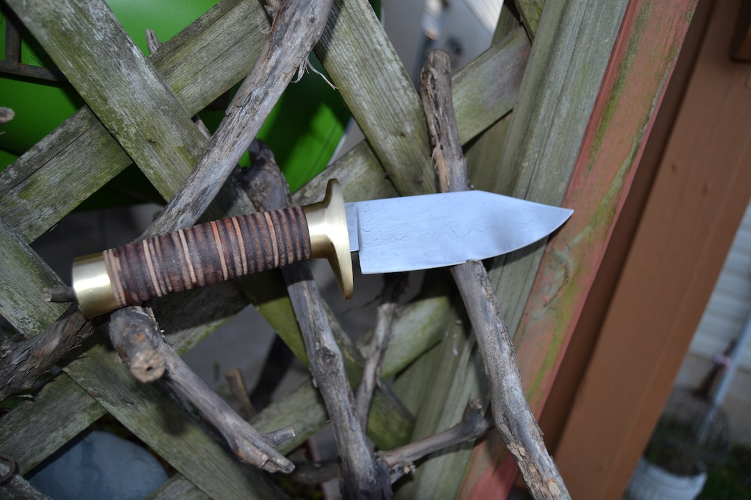 Hand Forged "damascus" Knife - Etsy