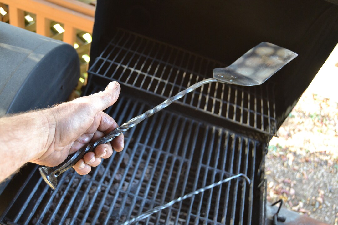 Hand Forged BBQ Cook Set - Etsy