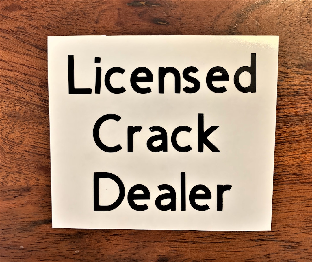 Decal Chiropractic Gifts Licensed Crack Dealer - Etsy