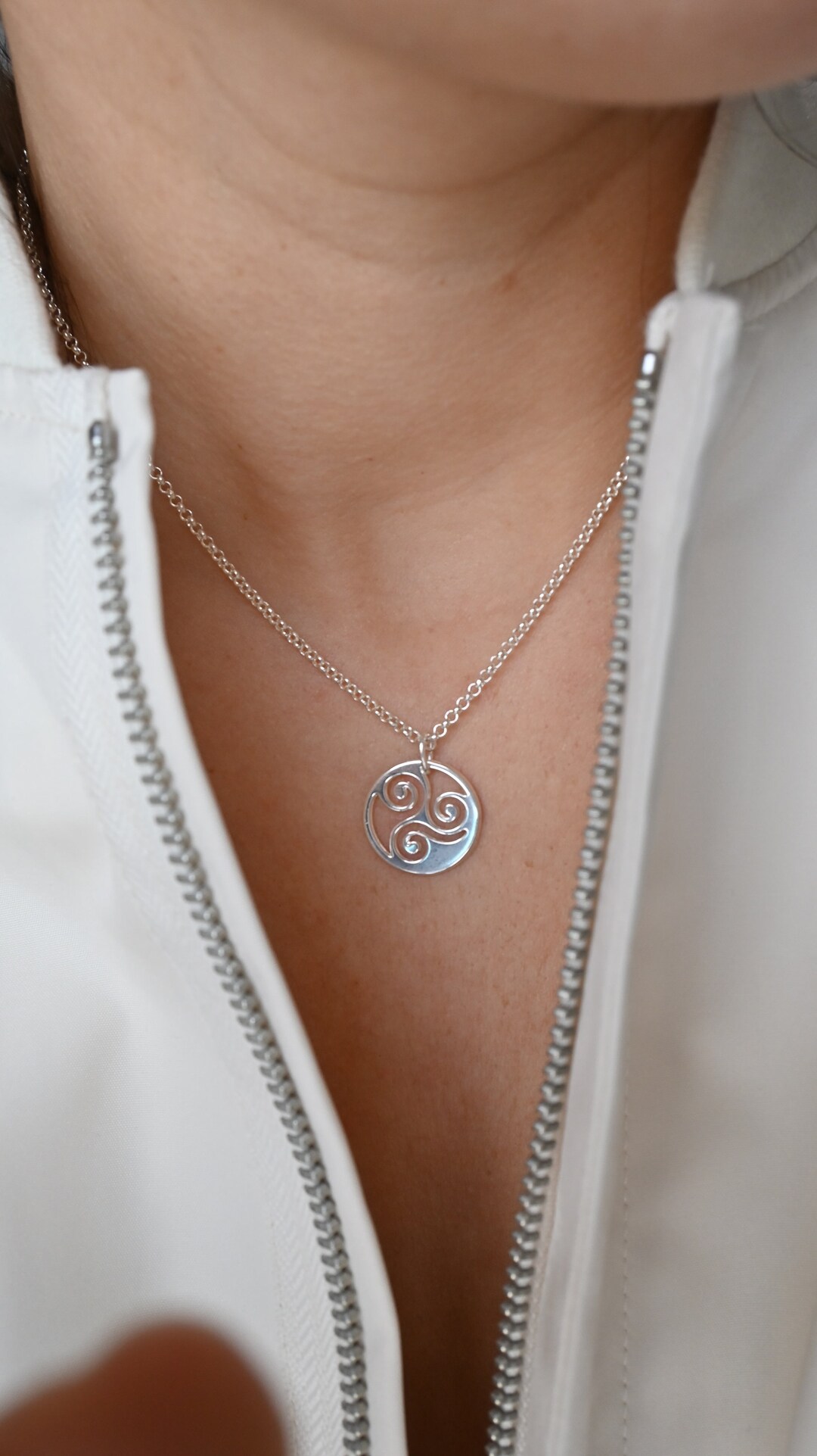 Triskell Necklace 10 Micron Silver Plated Jewelry Breton Symbol ...