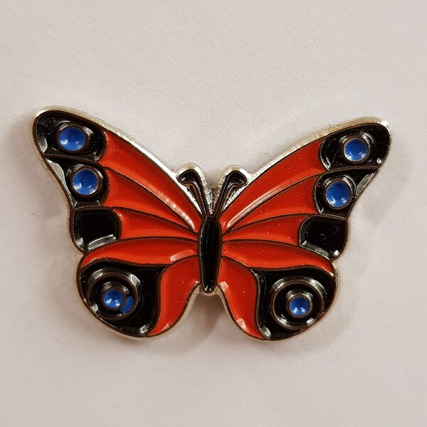 Enamel Butterfly Pin - Etsy