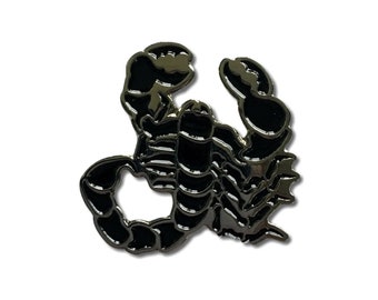 Scorpion Enamel Pin Badge Lapel Pin Scorpio Tattoo Zodiac Hard - Etsy