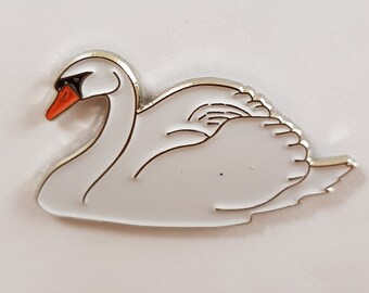 Swan Enamel Pin - Etsy