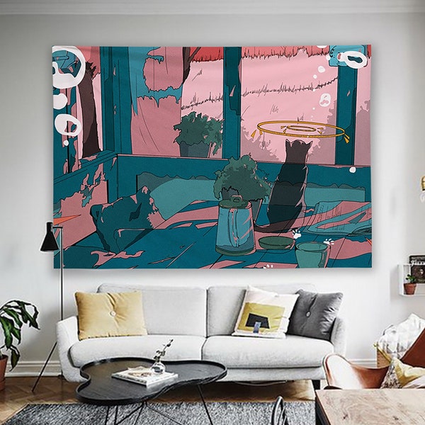 Anime Tapestry - Etsy