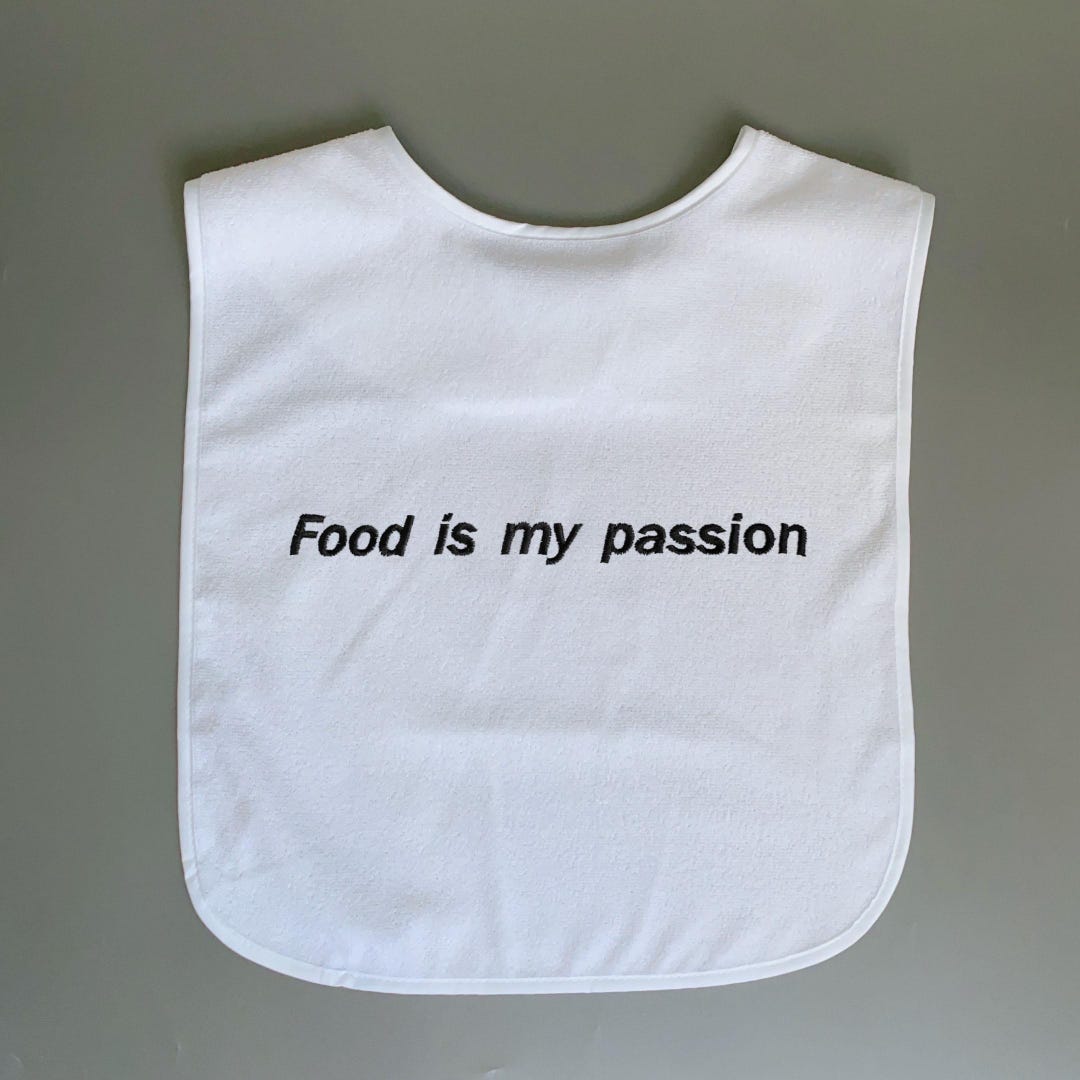 Custom Text Adult Bib for Party,adult Clothing Protector Bib,adjustable ...
