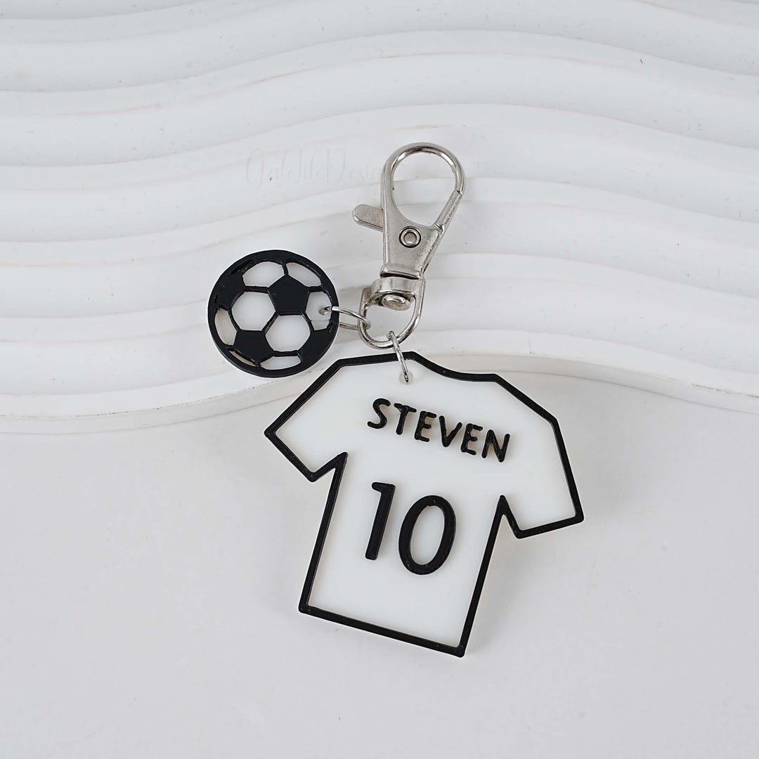 Custom Football Shirt Keychain, Personalized T-shirt Keychain, Football ...