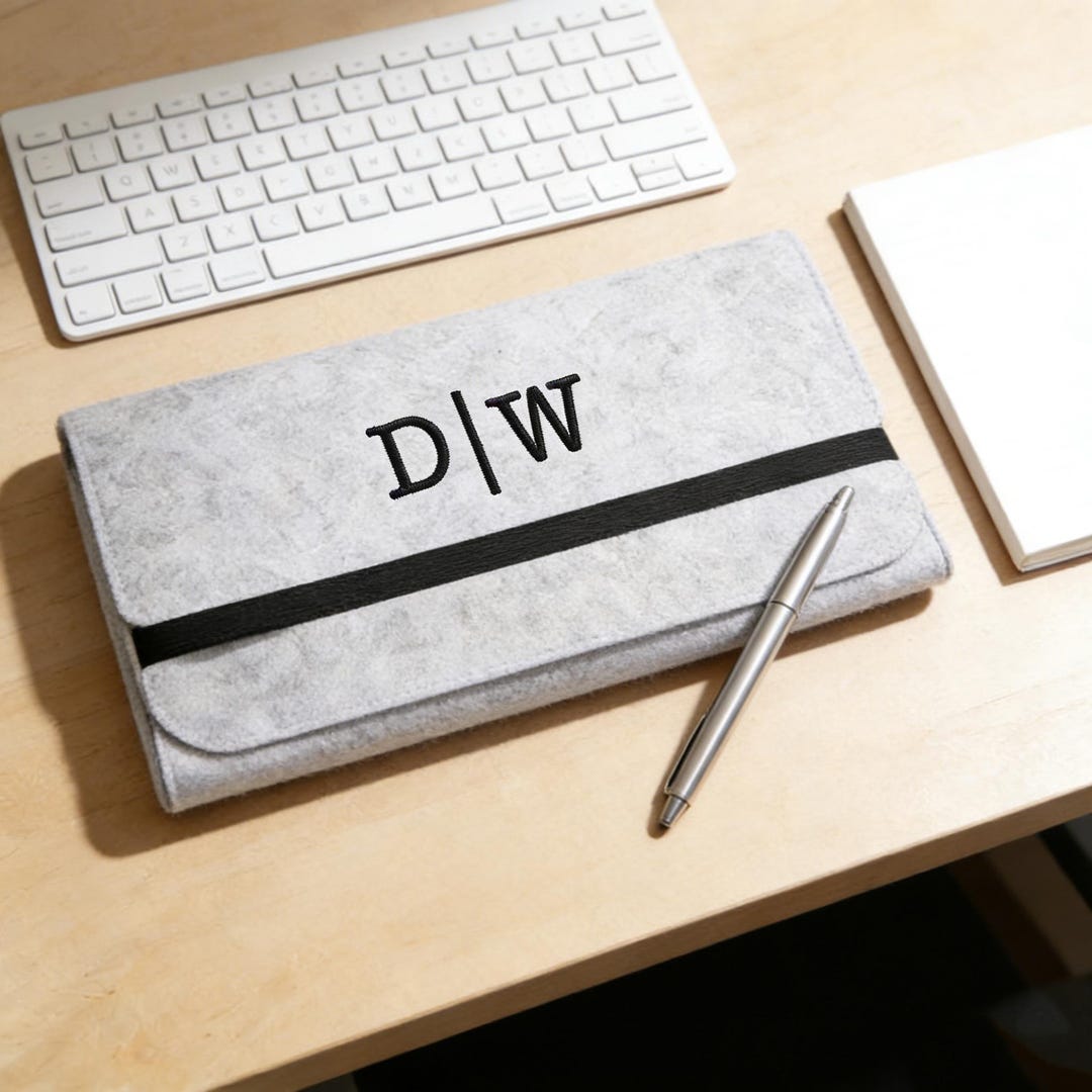 Embroidered Felt Keyboard Cover,personalized Mac Sleeve,custom Tech ...