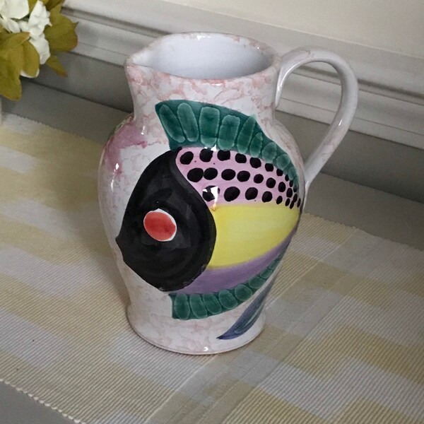 Italy Pitcher Vintage Ceramic - Etsy