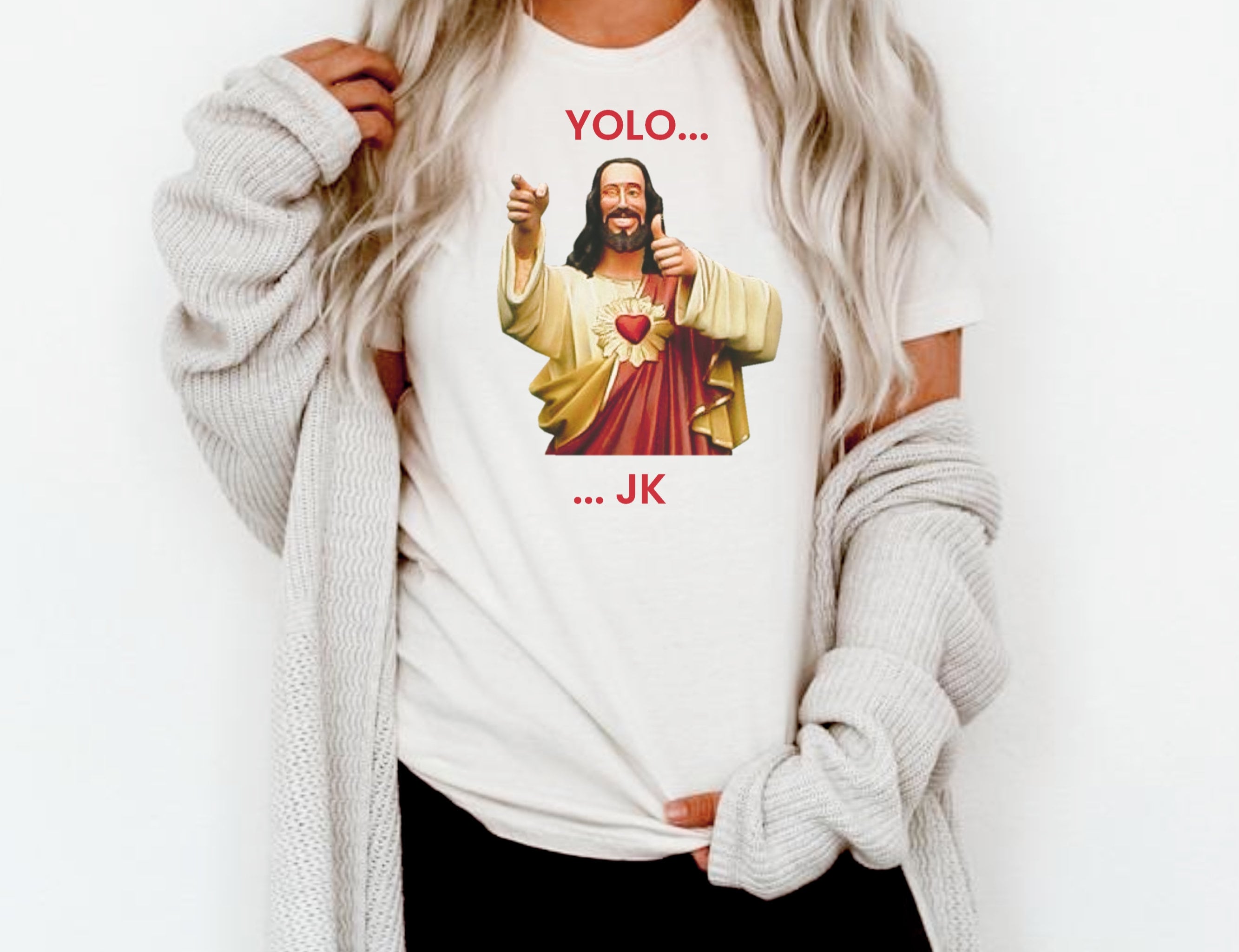 YOLO...JK Jesus T-shirt - Etsy