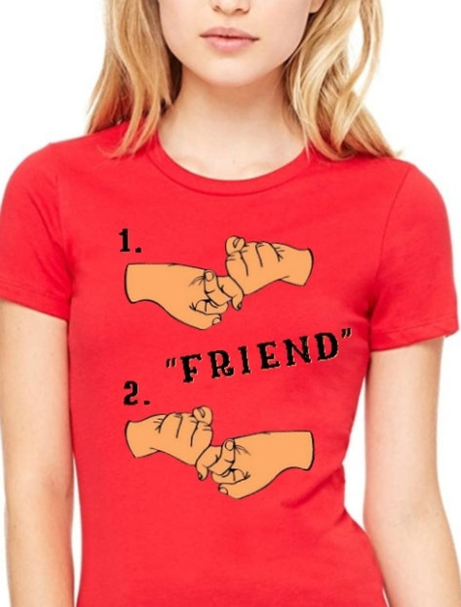American Sign Language "friend" T-shirt, ASL Shirt, Gift for Bestie ...