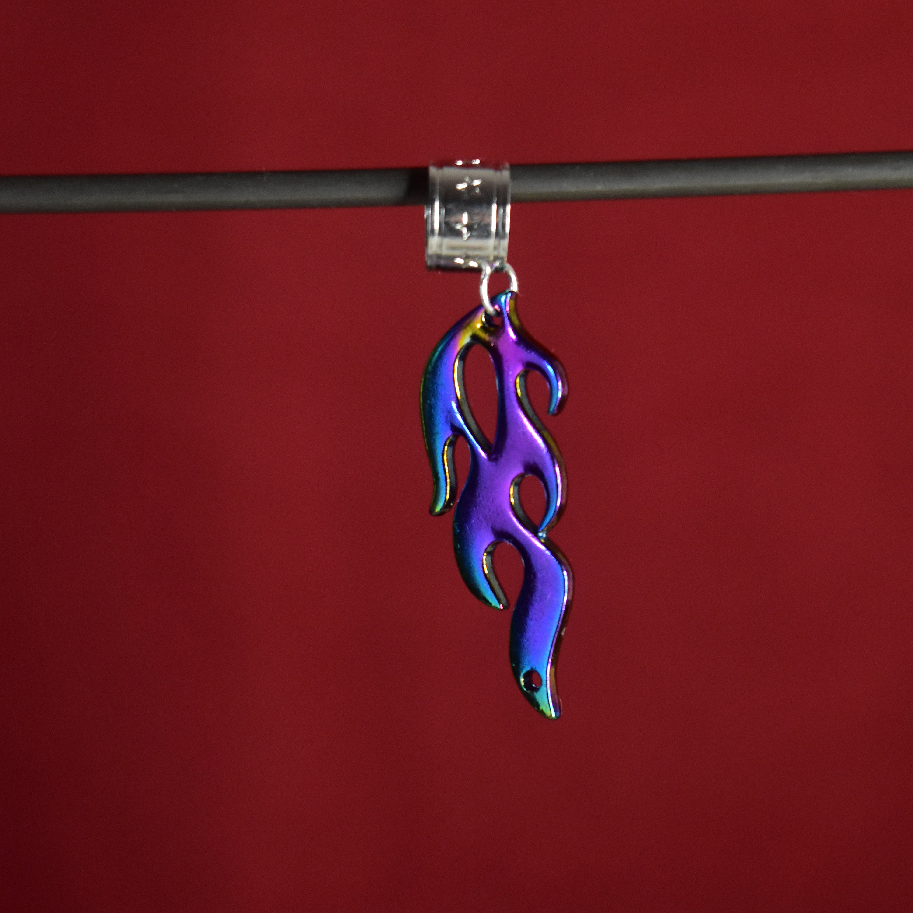 Hotwings Ear Cuffs Red Feather and Purple Flame- Dabihawks - Etsy