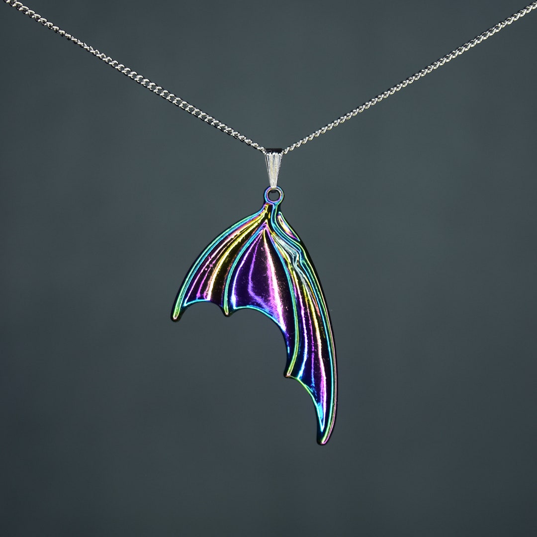 WWDITS Rainbow Bat Wing Necklace - What We Do in the Shadows - Etsy