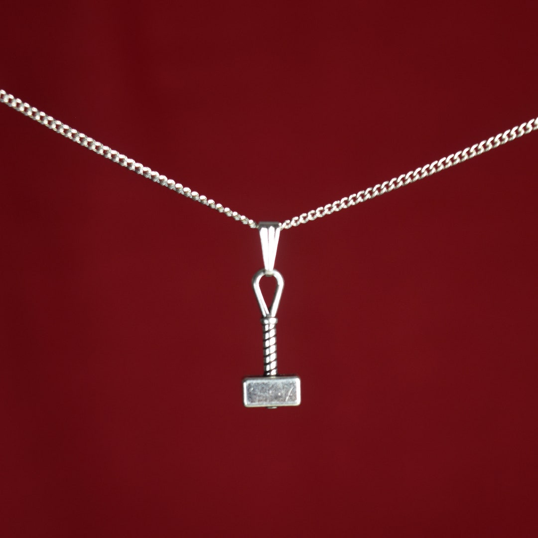 Thor Hammer Charm Necklace- Thor Odinson - - Etsy