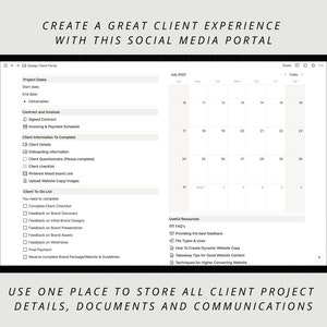 Notion Design Client Portal Template | Designers Brand Website Client ...