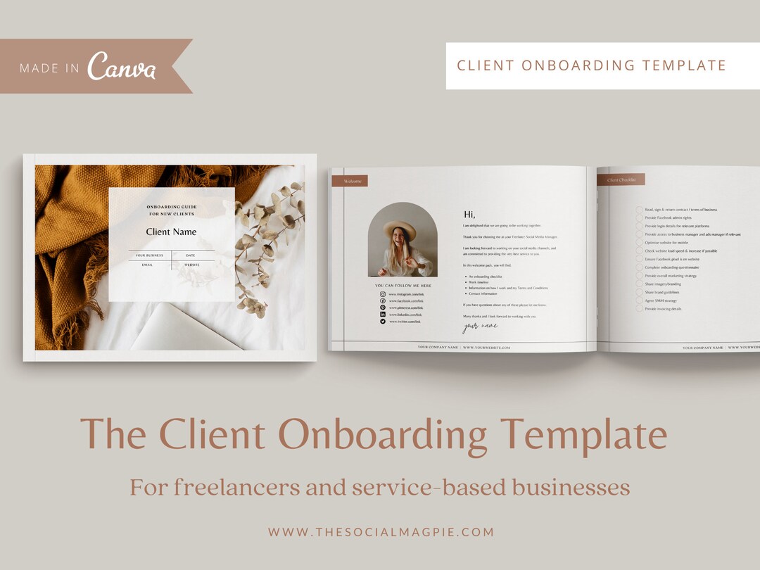 Client Onboarding Template | Welcome Packet, Terms & Conditions (canva ...