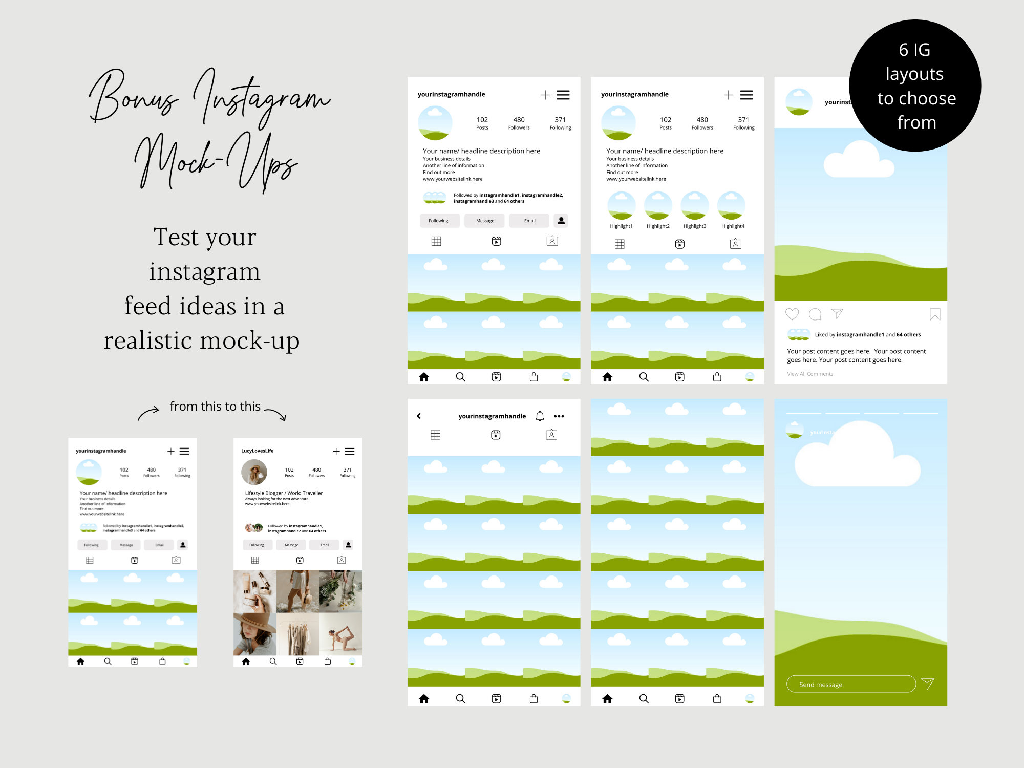 Editable Instagram Content Planner Template, Canva, Hashtag Keeper ...