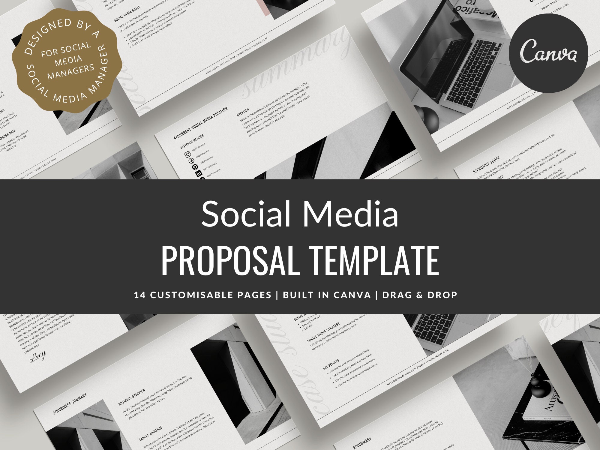 Social Media Manager Proposal Template | Proposal Template | New ...