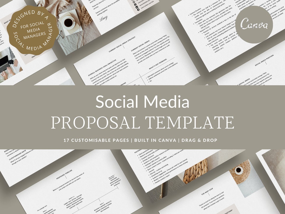 Social Media Manager Proposal Template | Proposal Template | New ...