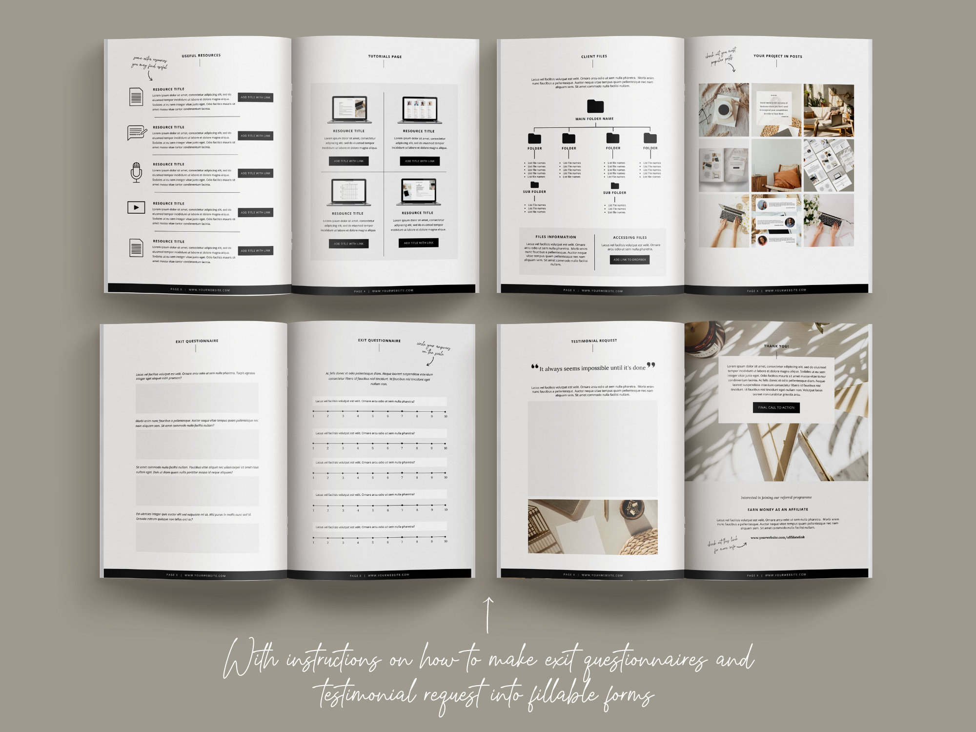 Client Exit Packet Template | Client Goodbye Template | Canva Exit ...