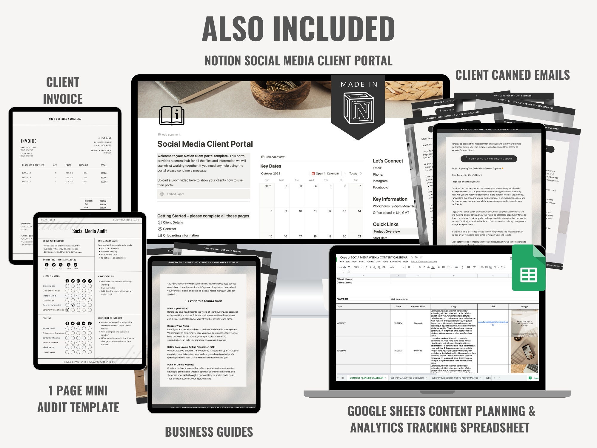 Ultimate Social Media Manager Template Bundle | Social Media Management ...
