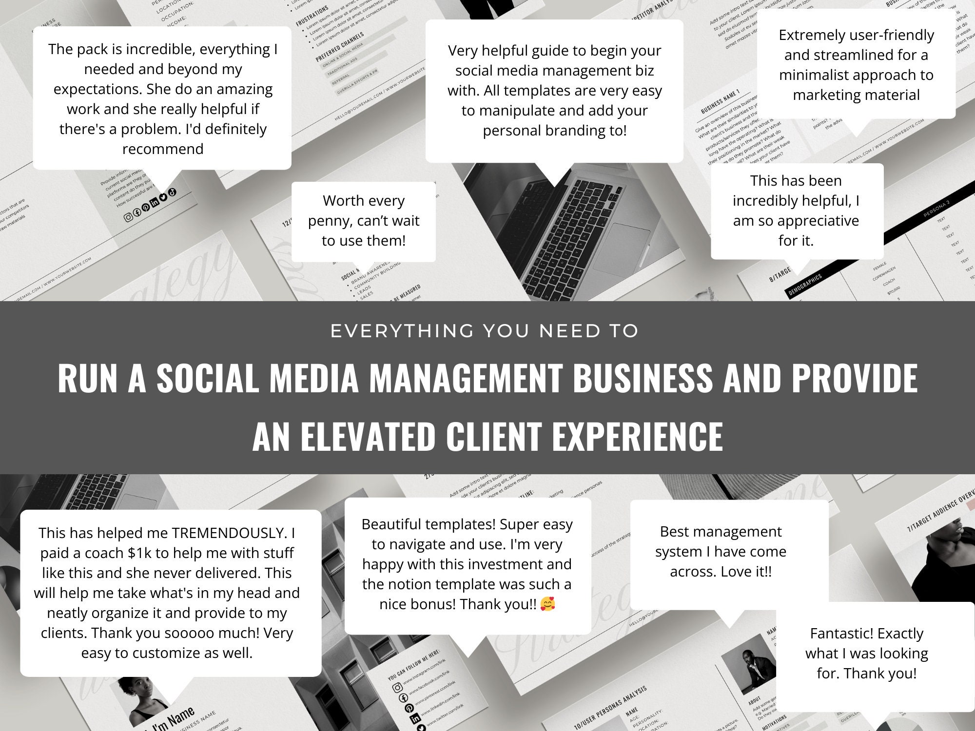 Ultimate Social Media Manager Template Bundle | Social Media Management ...