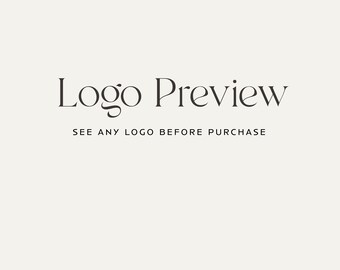 Premade Logo Preview Try It Before You Buy It Add-on - Etsy
