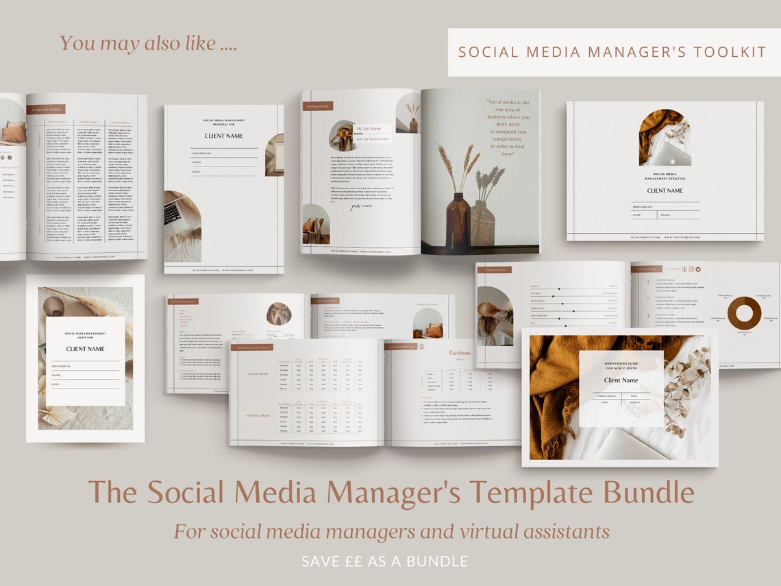 Social Media Manager Proposal Template Proposal Template - Etsy