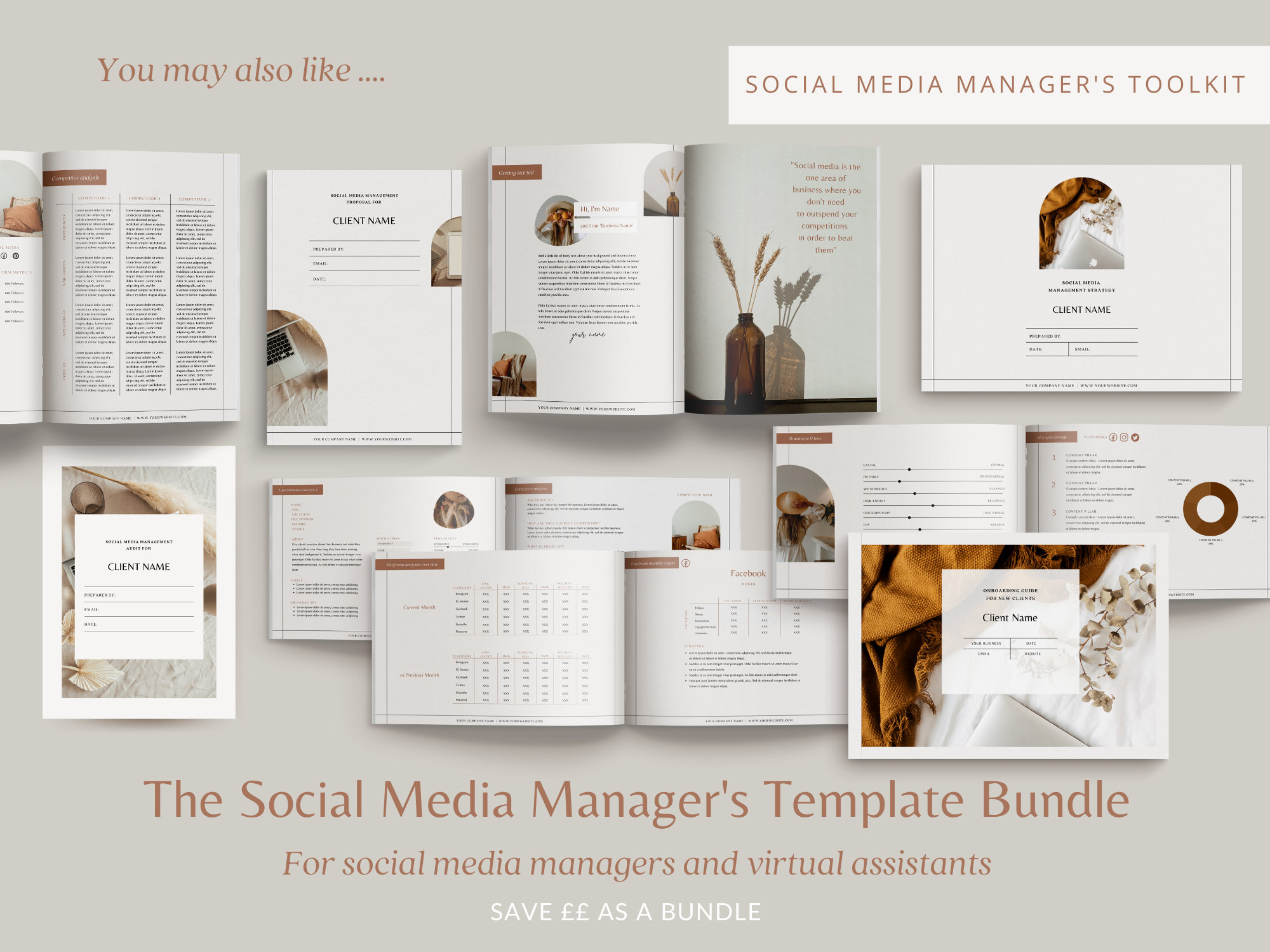 Social Media Manager Proposal Template Proposal Template - Etsy