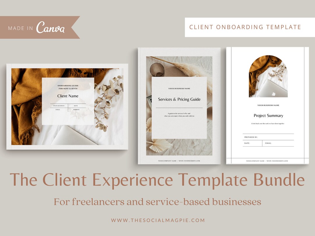Business Templates Bundle Client Experience Bundle Client Templates ...