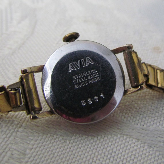 Vintage AVIA Gold-Plated Dress Watch: Mechanical Wind… - Gem
