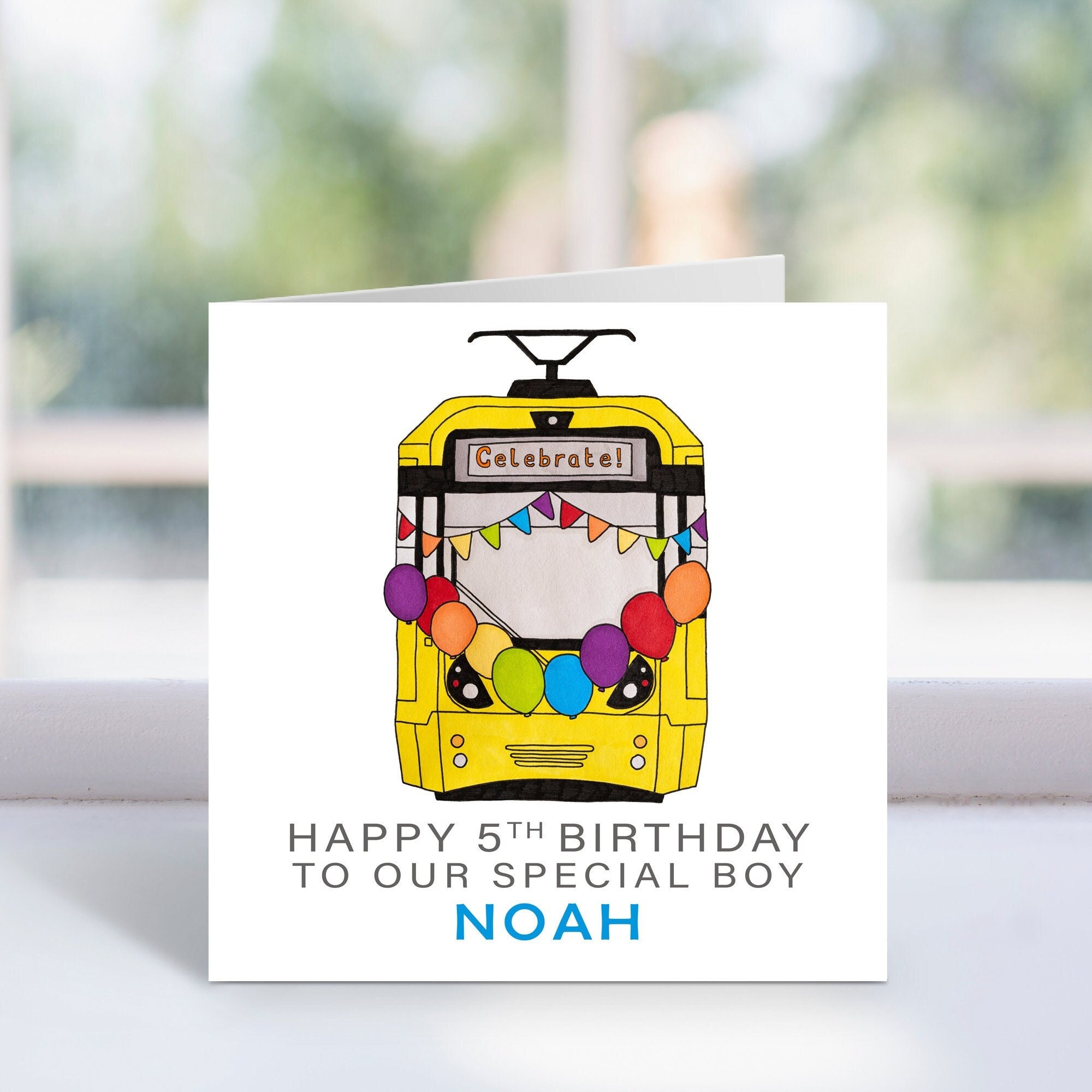Personalised Manchester Tram Card, Metrolink Tram, Personalised ...