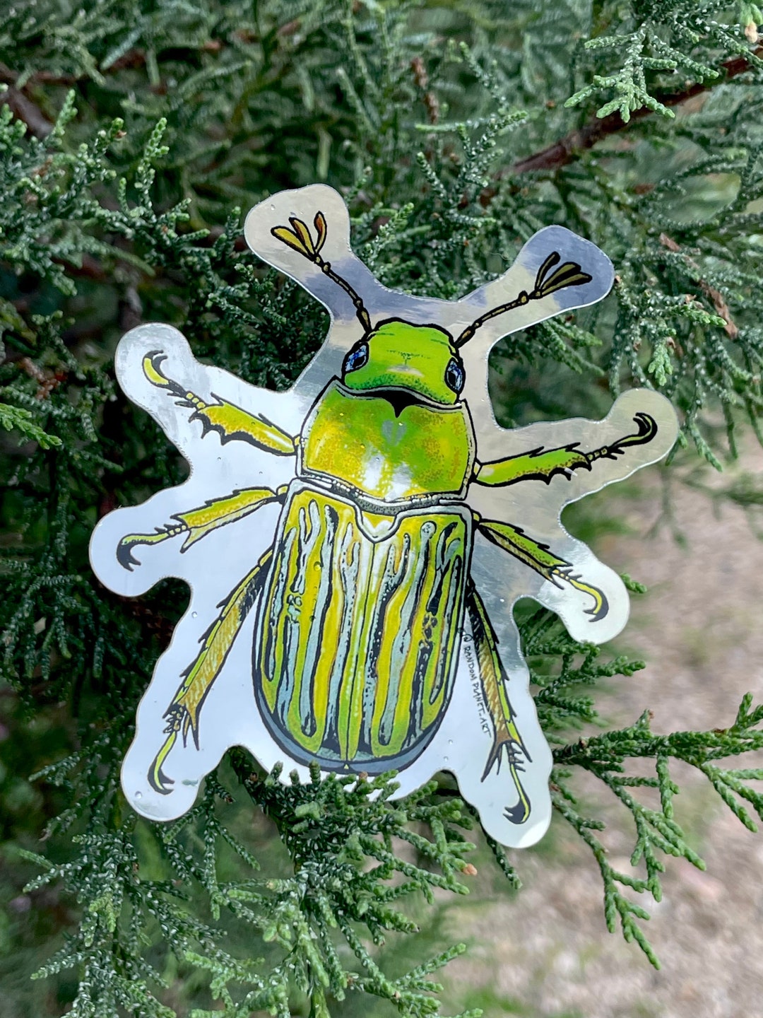 Glorious Scarab Beetle Sticker - Etsy