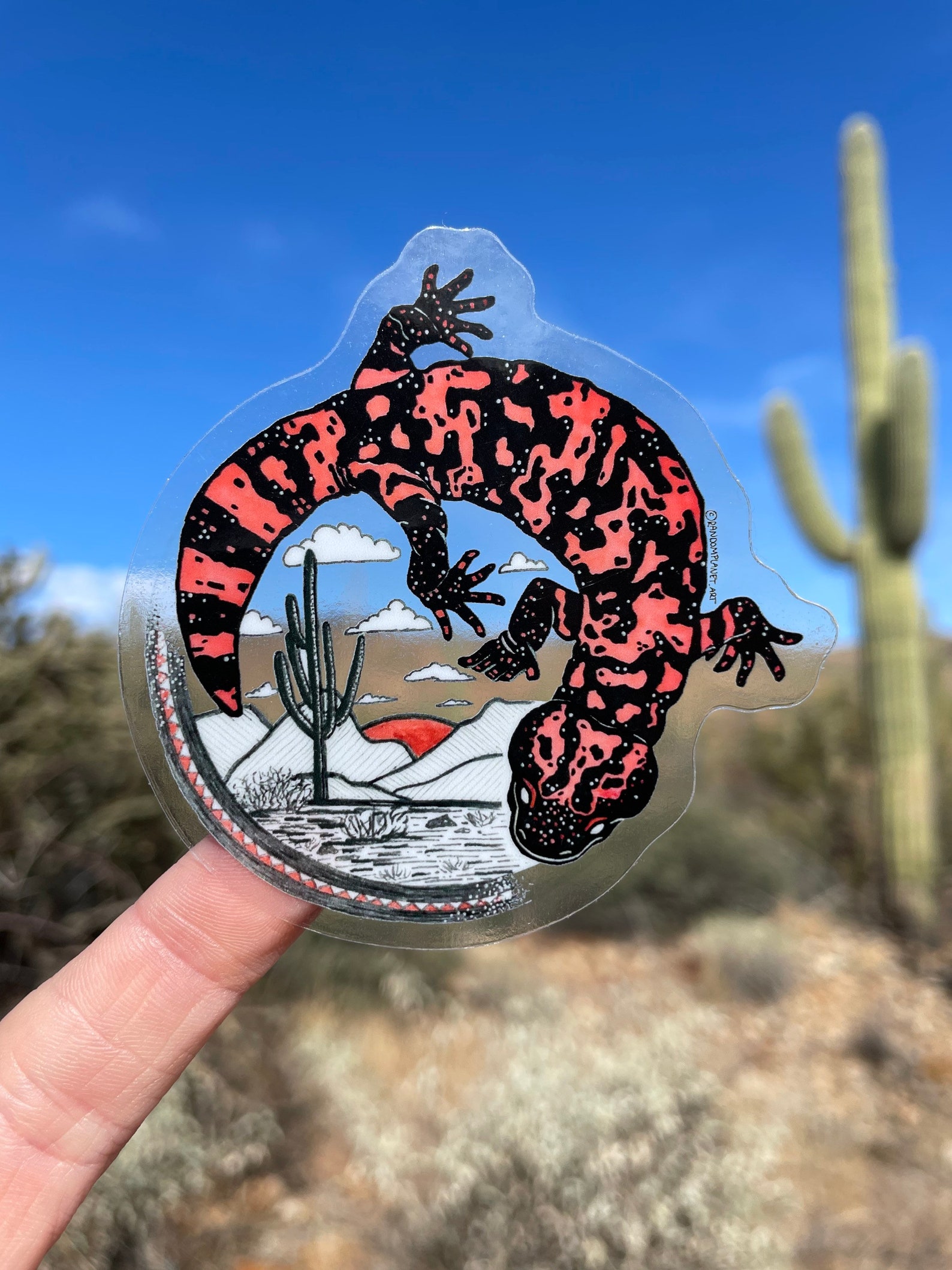 Gila Monster Desert Sticker - Etsy
