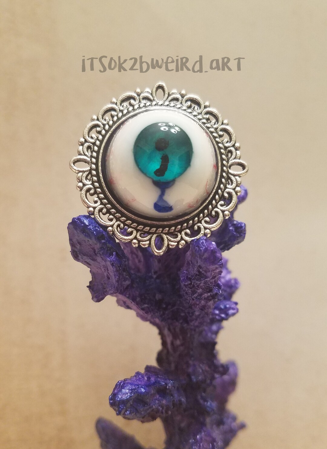 Depression Awareness Eyeball Ring - Etsy